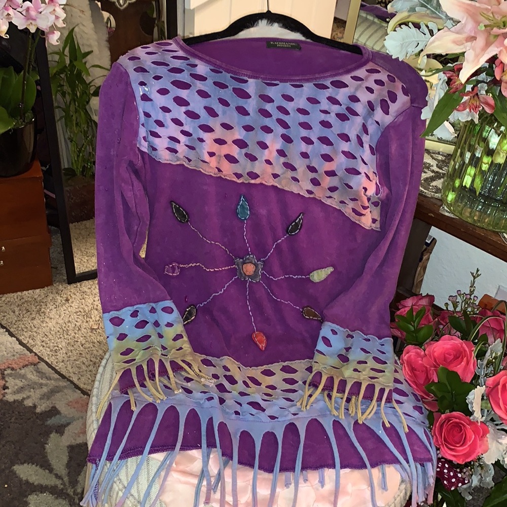 Vintage Fun And Funky Kathmandu Imports Tunic - Gem